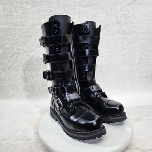 Demonia | Shoes | Demonia Riot8bk 18 Eyelet Unisex Steel Toe Knee Boot ...